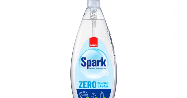 SANO SPARK ZERO 700 ML PUMP, Detergent vase zero parfumanti si coloranti