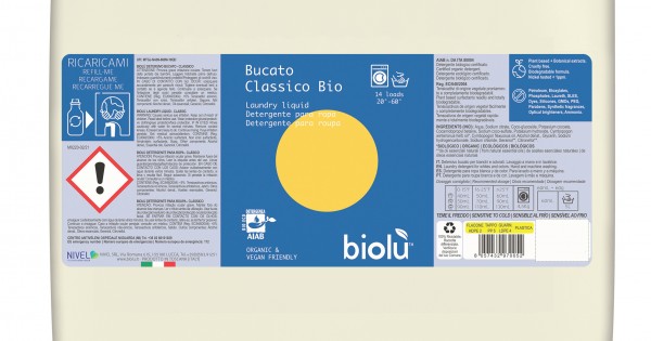 Biolu Detergent ecologic lichid pentru rufe albe si colorate lamaie 5L