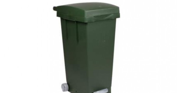 Pubela cu pedala, 80 litri, Big Verde - Transport Inclus