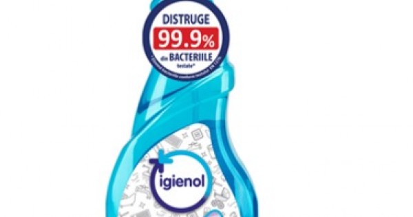Dezinfectant Igienol Multi action spray 750 ml, albastru