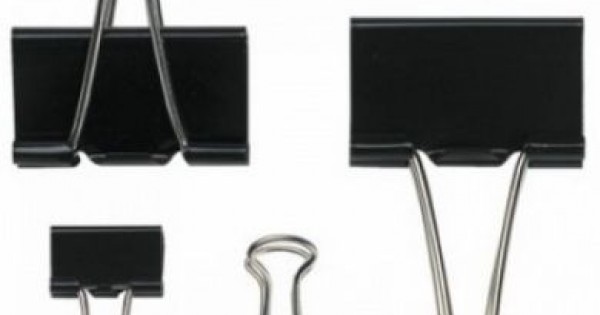 Clip metalic Binder Clips 51 mm, 12buc/cutie