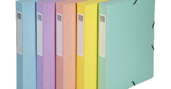 Mapa documente Exacompta, din carton, cu elastic, capacitate 350 coli ...