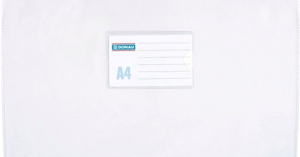 Mapa cu fermoar Donau, A4, plastic