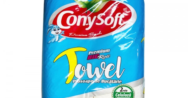 Prosop bucatarie Cony, 2 straturi, 2 role/set