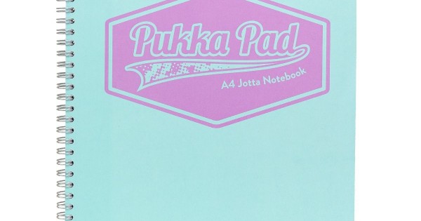 Caiet cu spirala Pukka Pads Pastel Jotta dictando A4, 200 pag, 80 g, MINT Caiet cu spirala Pukka Pads Pastel Jotta dictando A4, 200 pag, 80 g, MINT