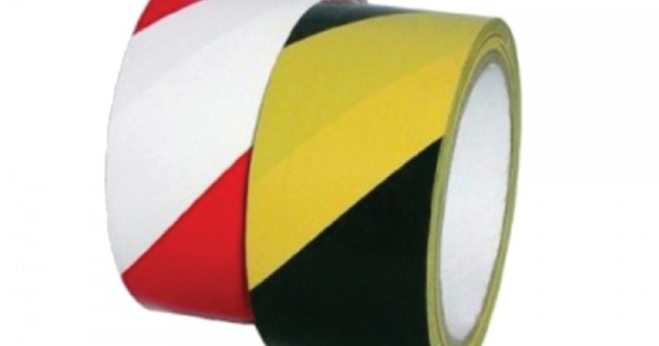 Banda delimitare, 70 mm x 200 m, alb/rosu