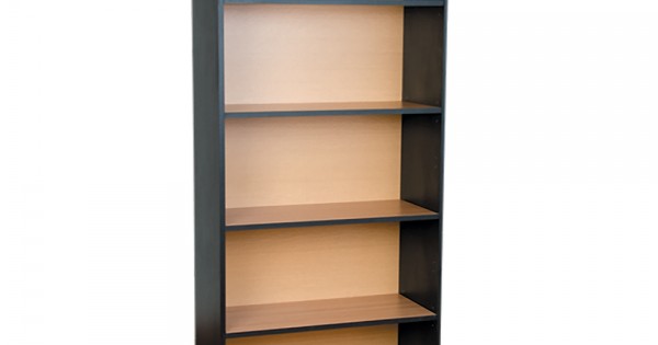 Etajera inalta Office Line, PAL, stejar/negru