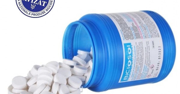 Dezinfectant tablete efervescente clor Biclosol 300buc