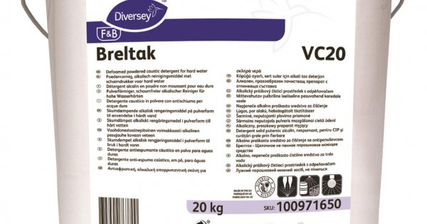 Detergent solid alcalin Breltak, Diversey, 25kg