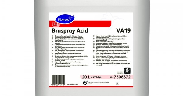 Detergent detartrant Bruspray Acid, Diversey, 20L