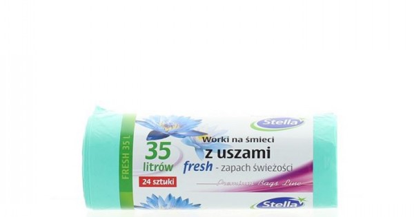 STELLA SACI MENAJ FRESH LDPE 35L 24/set cu urechi